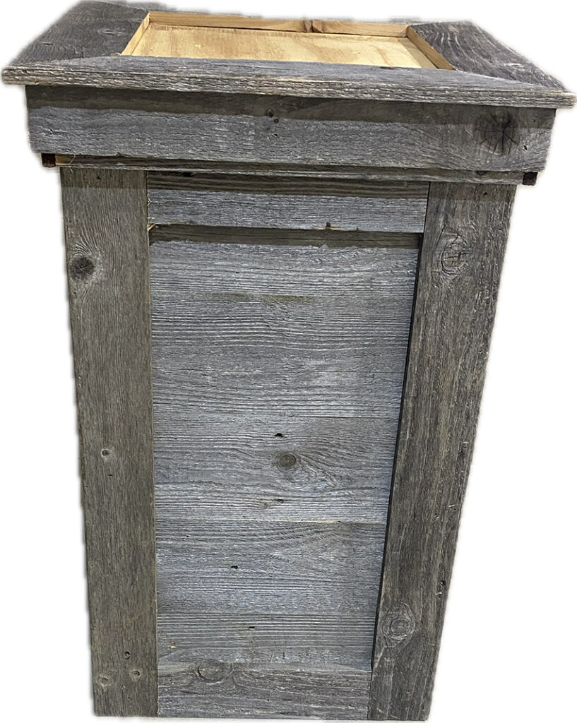 Rustic Barnwood Pedestal - Custom Outdoor Advantage