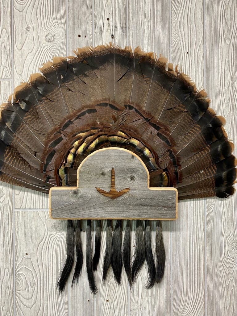 10 Beard Display Barnwood With Turkey Track Engraving - Custom Outdoor ...
